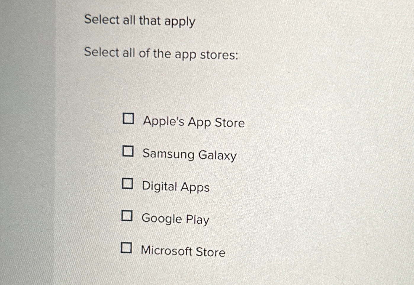 Solved Select all that applySelect all of the app | Chegg.com