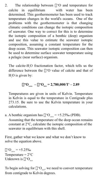 Stable Isotopes: Each question will be solved | Chegg.com