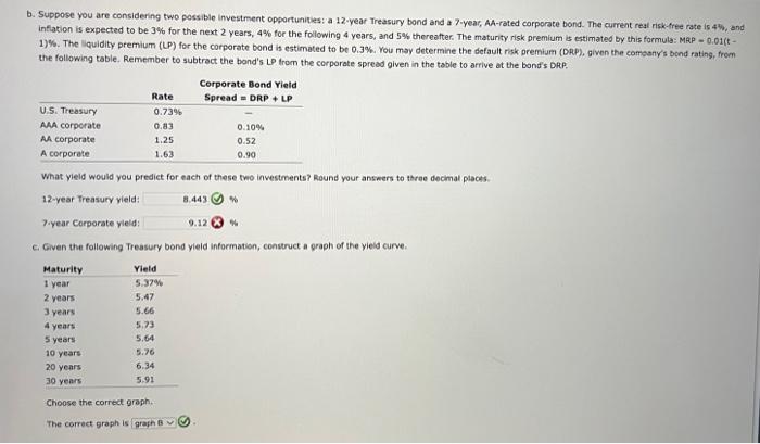 b. Suppose you are considering two possible | Chegg.com