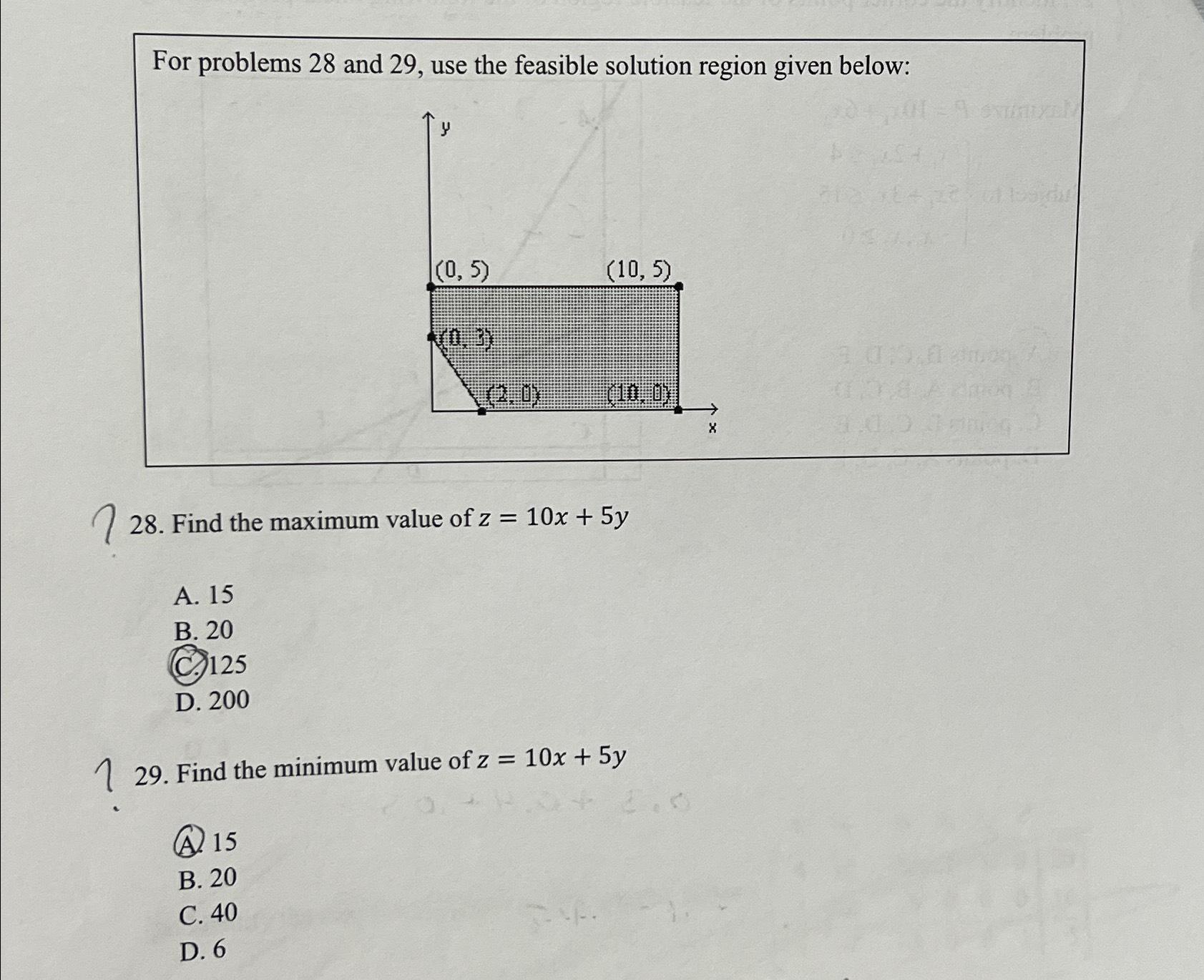 Solved For problems 28 ﻿and 29 , ﻿use the feasible solution | Chegg.com