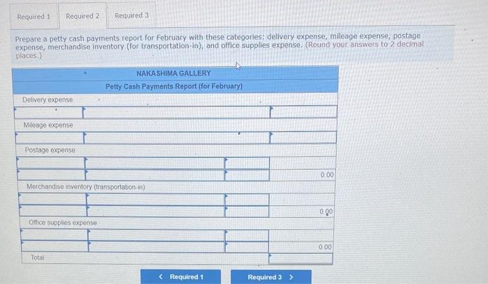 Solved Problem 6.3A (Algo) Establishing, reimbursing, and | Chegg.com