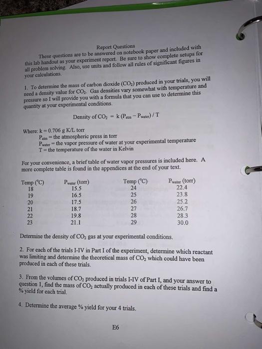 Solved CHEM 151 Experiment Stoichiometry Name Introduction | Chegg.com
