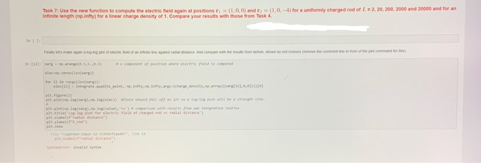 Python Notebook • Code a function for the potential | Chegg.com