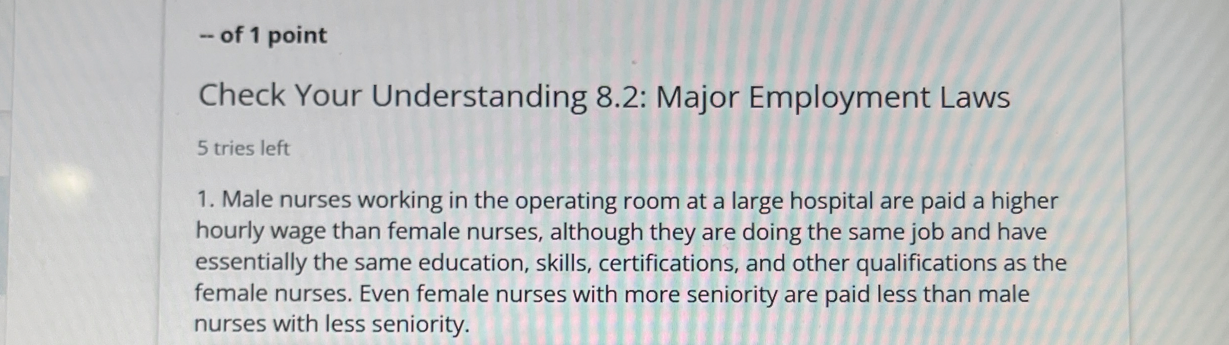 Solved of 1 ﻿pointCheck Your Understanding 8.2: Major | Chegg.com