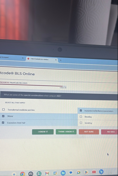 Solved Ne NexephadBineriodies B. ﻿S orlinetcode® ﻿BLS | Chegg.com
