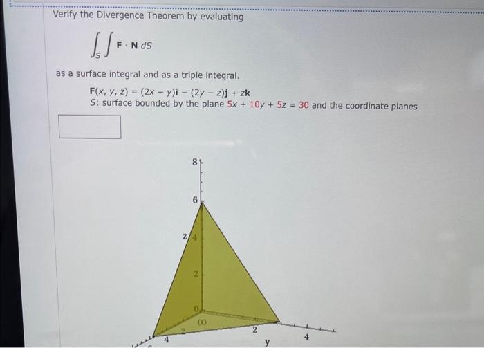 Solved Verify the Divergence Theorem by evaluating ∫S∫F⋅NdS | Chegg.com
