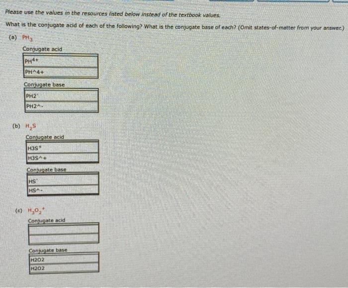 Solved Please use the values in the resources listed below | Chegg.com