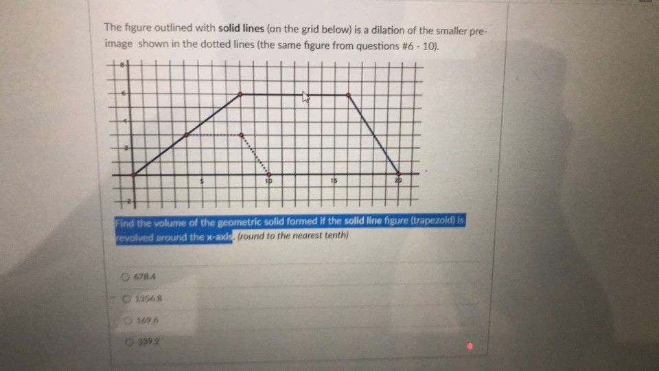 Solved The figure outlined with solid lines (on the grid | Chegg.com