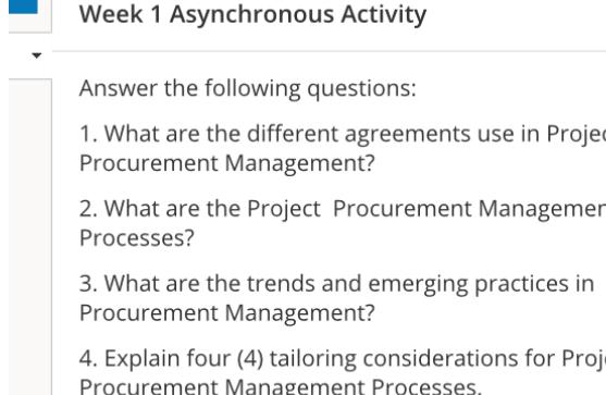 Solved Week 1 ﻿Asynchronous ActivityAnswer the following | Chegg.com