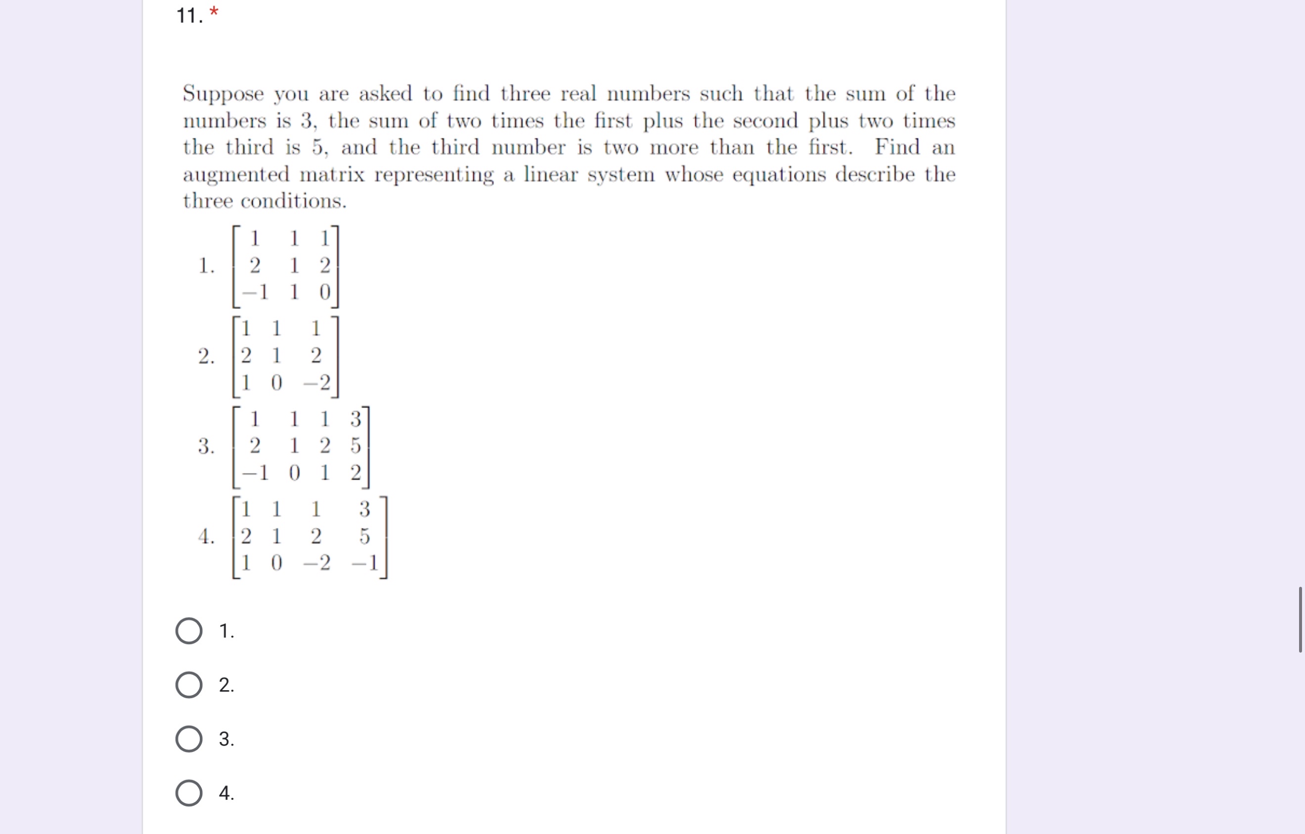 Solved Suppose you are asked to find three real numbers such | Chegg.com