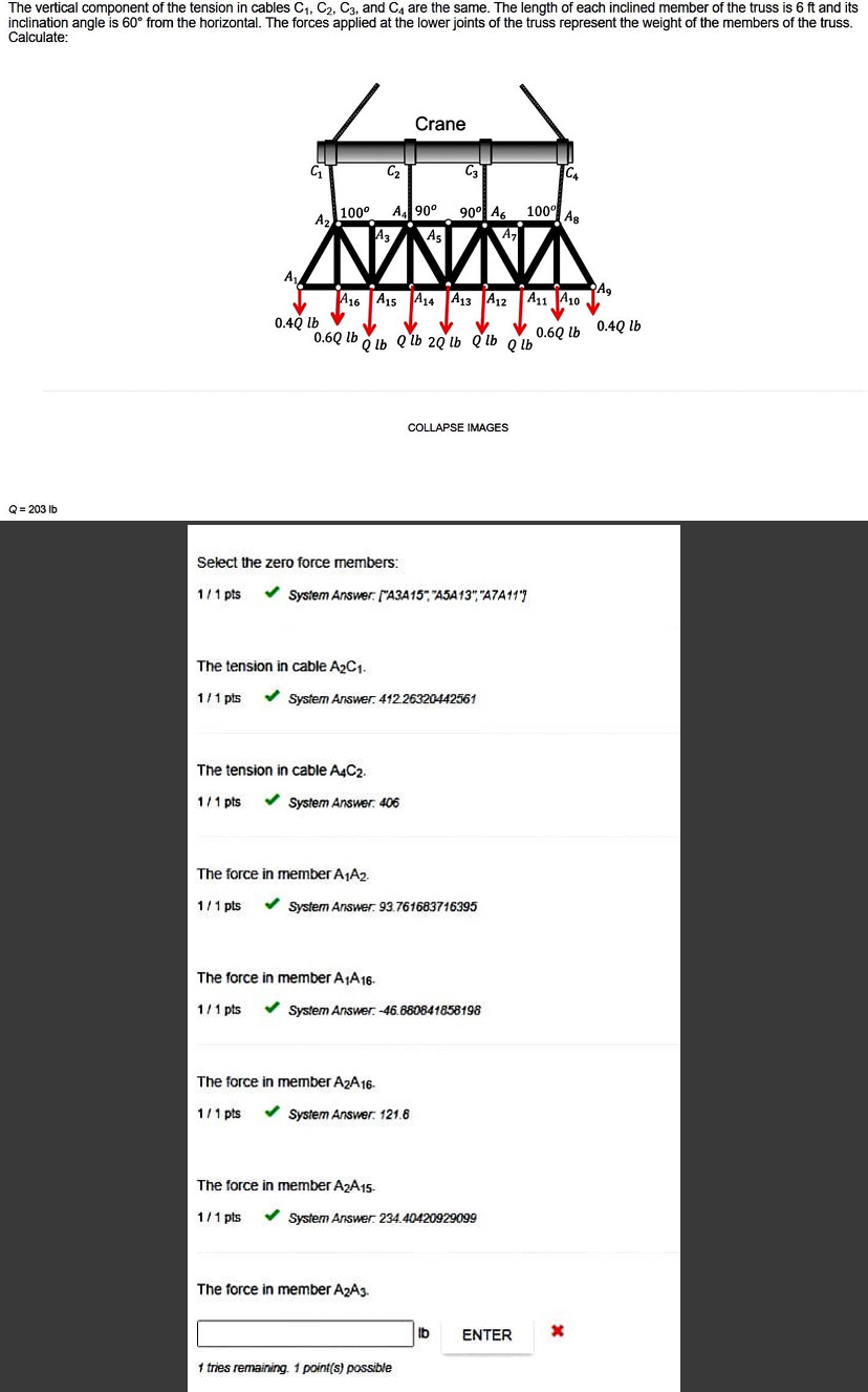 Solved COLLAPSE IMAGES The vertical component of the tension | Chegg.com