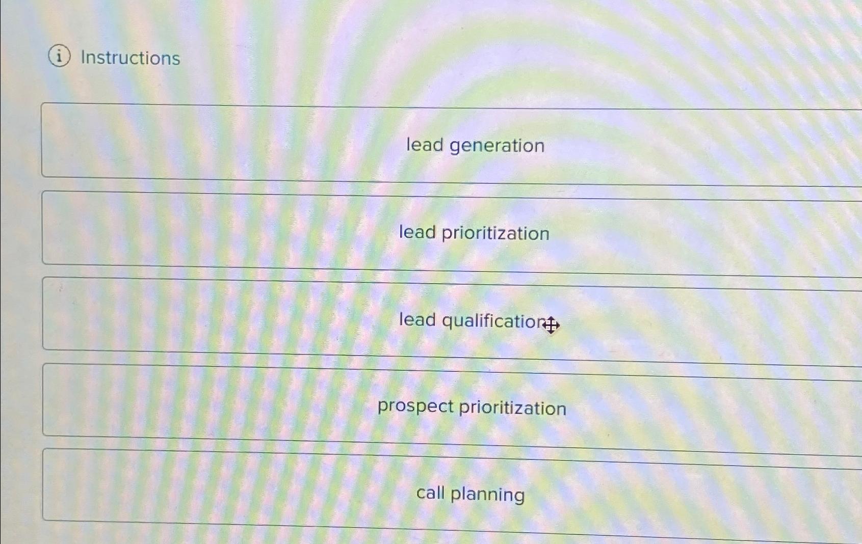 Solved (i) ﻿Instructionslead generationlead | Chegg.com