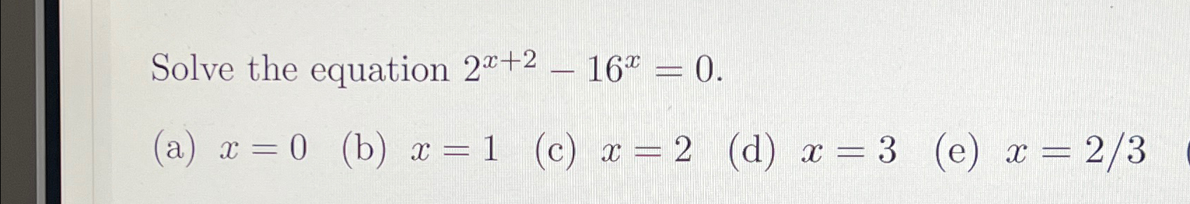Solved Solve the equation | Chegg.com