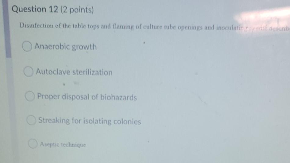 Solved Question 11 (2 points) Which of the following about | Chegg.com