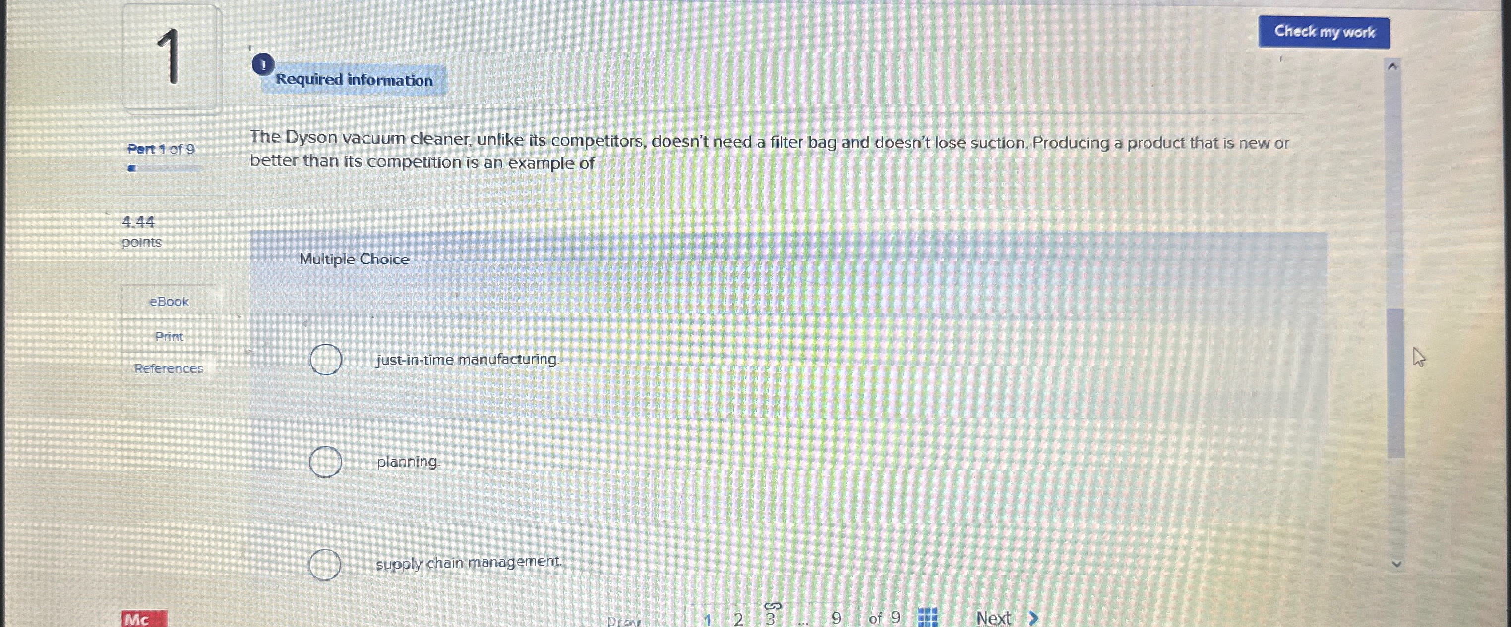 Solved 1I.Required informationThe Dyson vacuum cleaner, | Chegg.com
