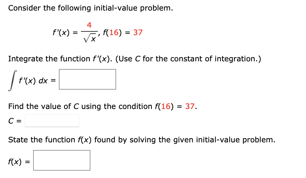 Solved Consider the following initial-value | Chegg.com