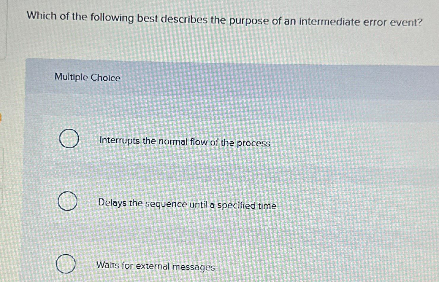 Solved Which of the following best describes the purpose of | Chegg.com
