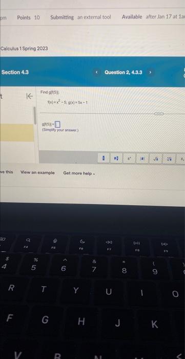 Solved Find gil(5y f(x)=x2−5;g(x)=5x−1 | Chegg.com