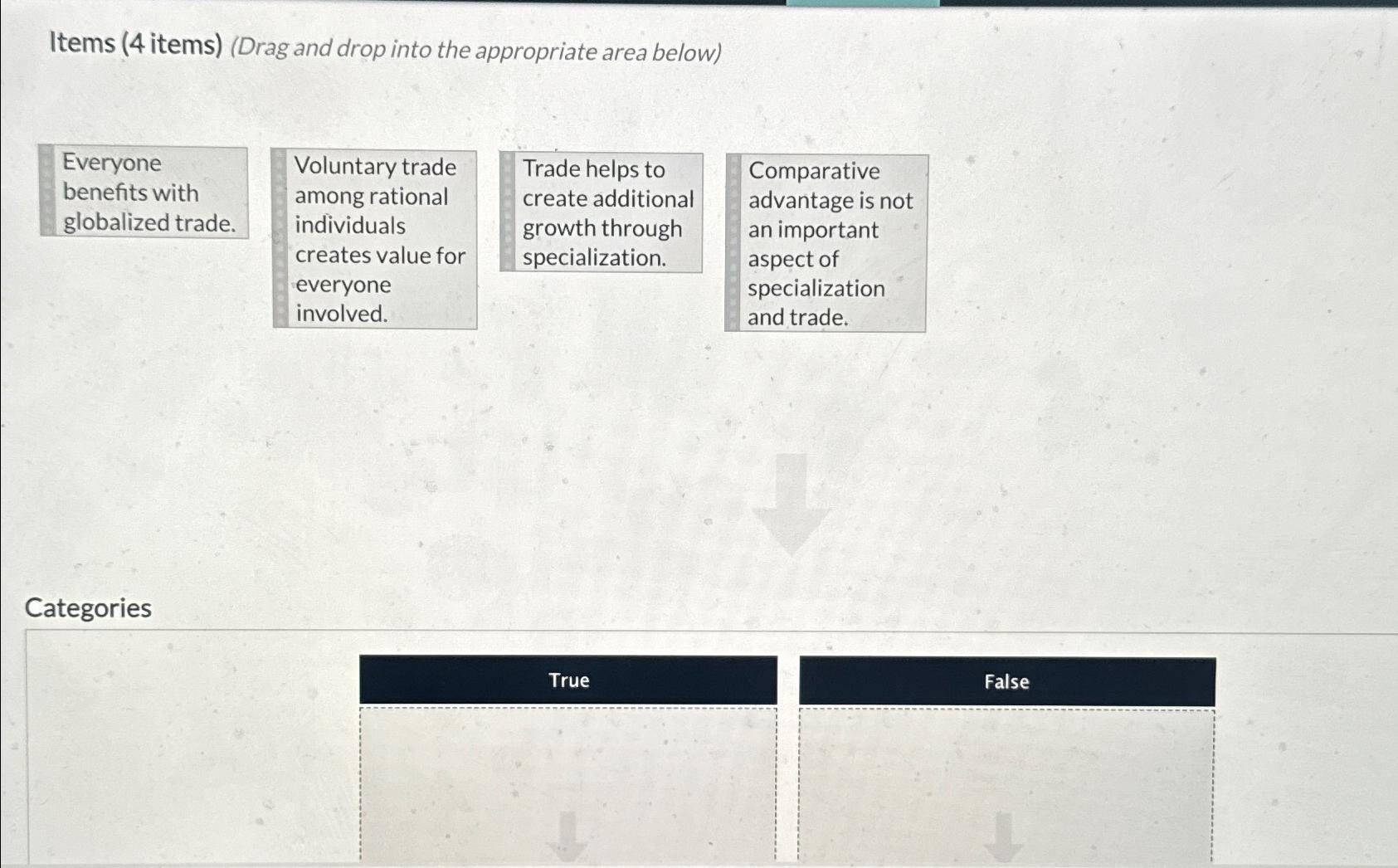 Solved Items (4 ﻿items) (Drag and drop into the appropriate | Chegg.com