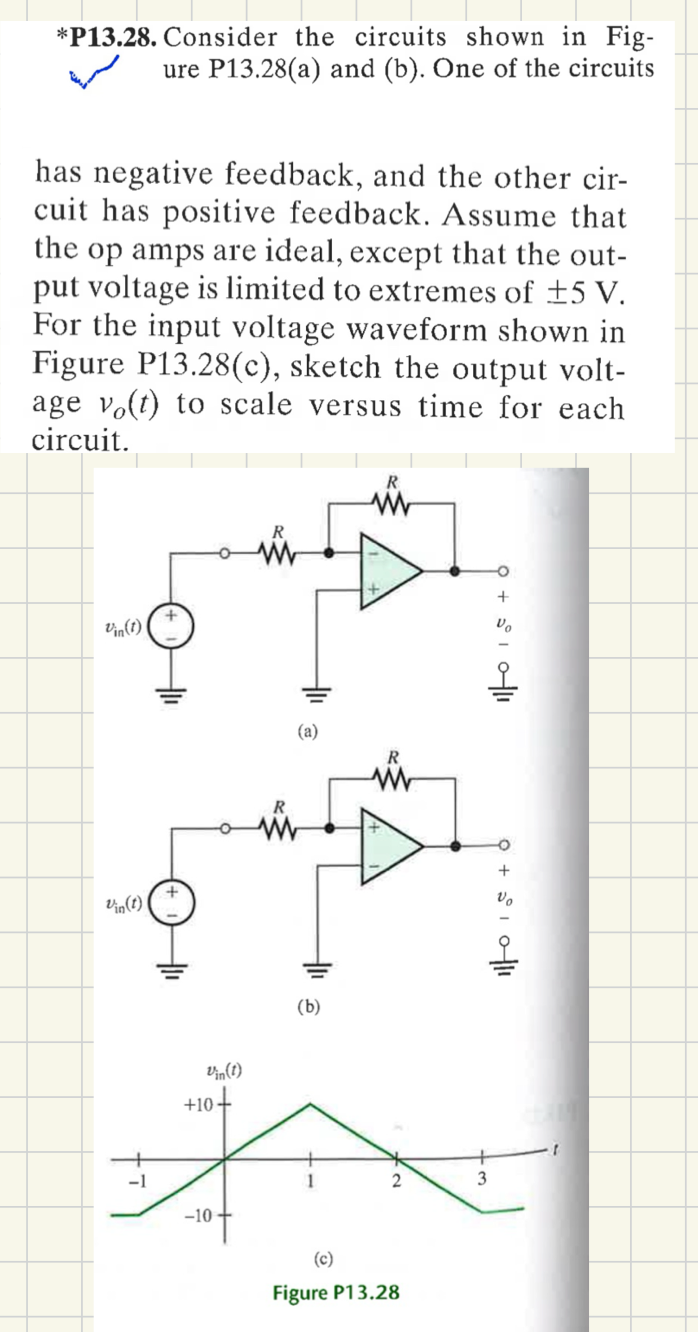Solved *P13.28. ﻿Consider the circuits shown in Fig-ure | Chegg.com