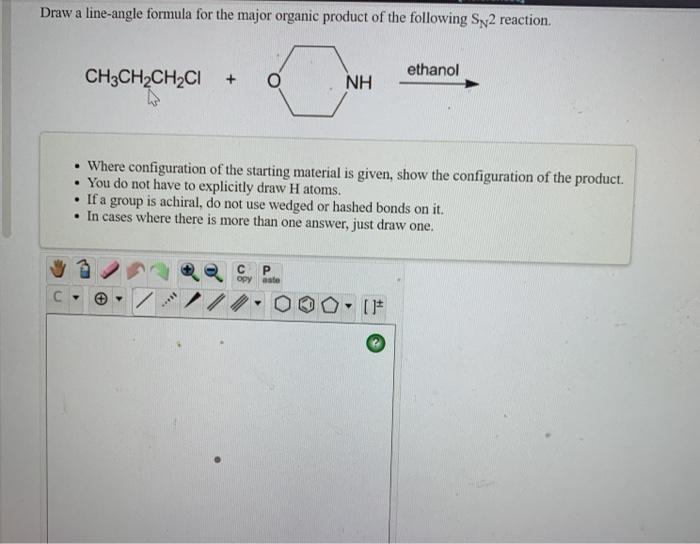 Solved Draw a line-angle formula for the major organic | Chegg.com