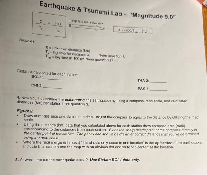Solved Earthquake \& Tsunami Lab - "Magnitude 9.0" | Chegg.com