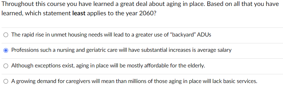 Solved Throughout this course you have learned a great deal | Chegg.com