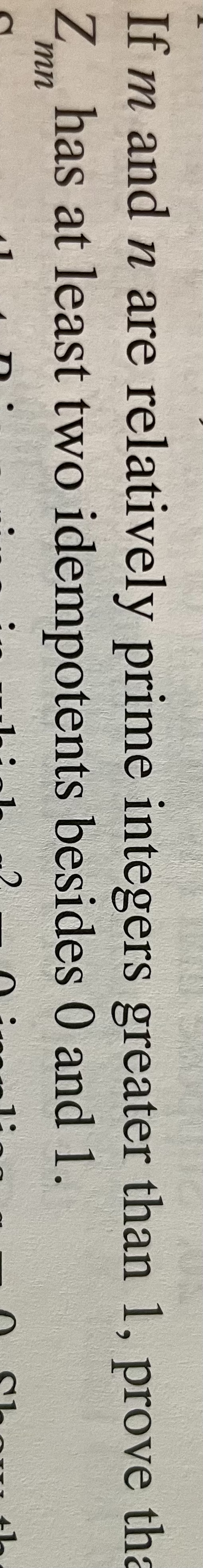 Solved If m ﻿and n ﻿are relatively prime integers greater | Chegg.com