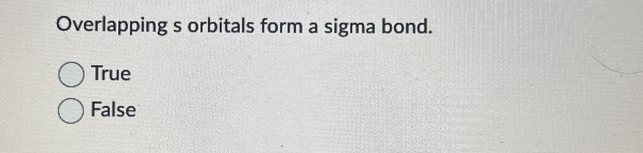 Solved How to solve Overlapping s orbitals form a sigma | Chegg.com