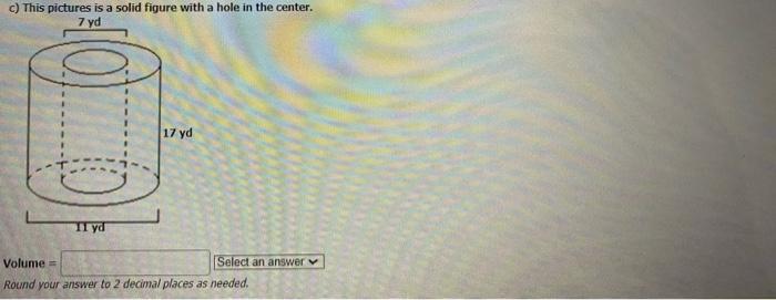 Solved 1) Find the volumes of the following solids below. | Chegg.com