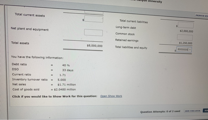 Solved PRINTER VERSION RACK NEXT Question 12 Complete the | Chegg.com