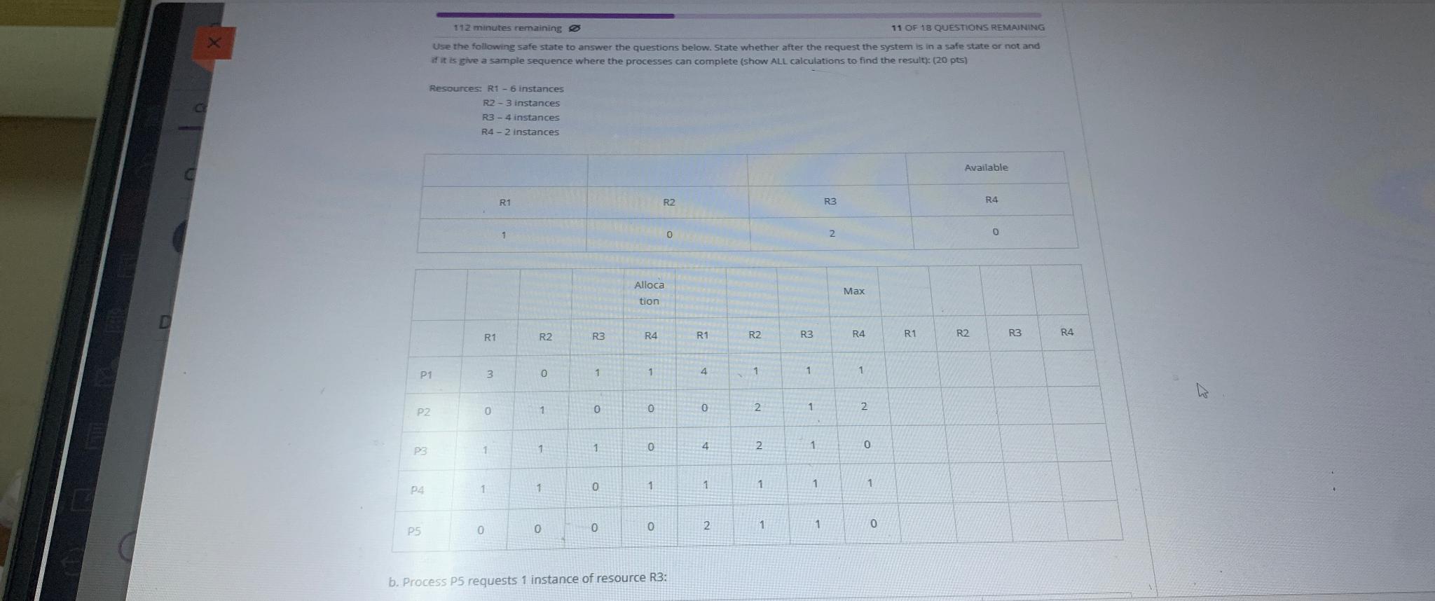 Solved 12 ﻿operating system question | Chegg.com