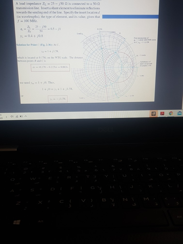 Solved A load impedance ZĽ = 25 - j50 2 is connected to a | Chegg.com