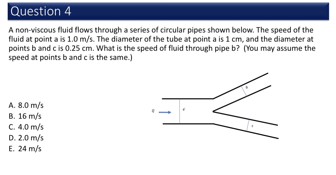 Solved Question 4A non-viscous fluid flows through a series | Chegg.com