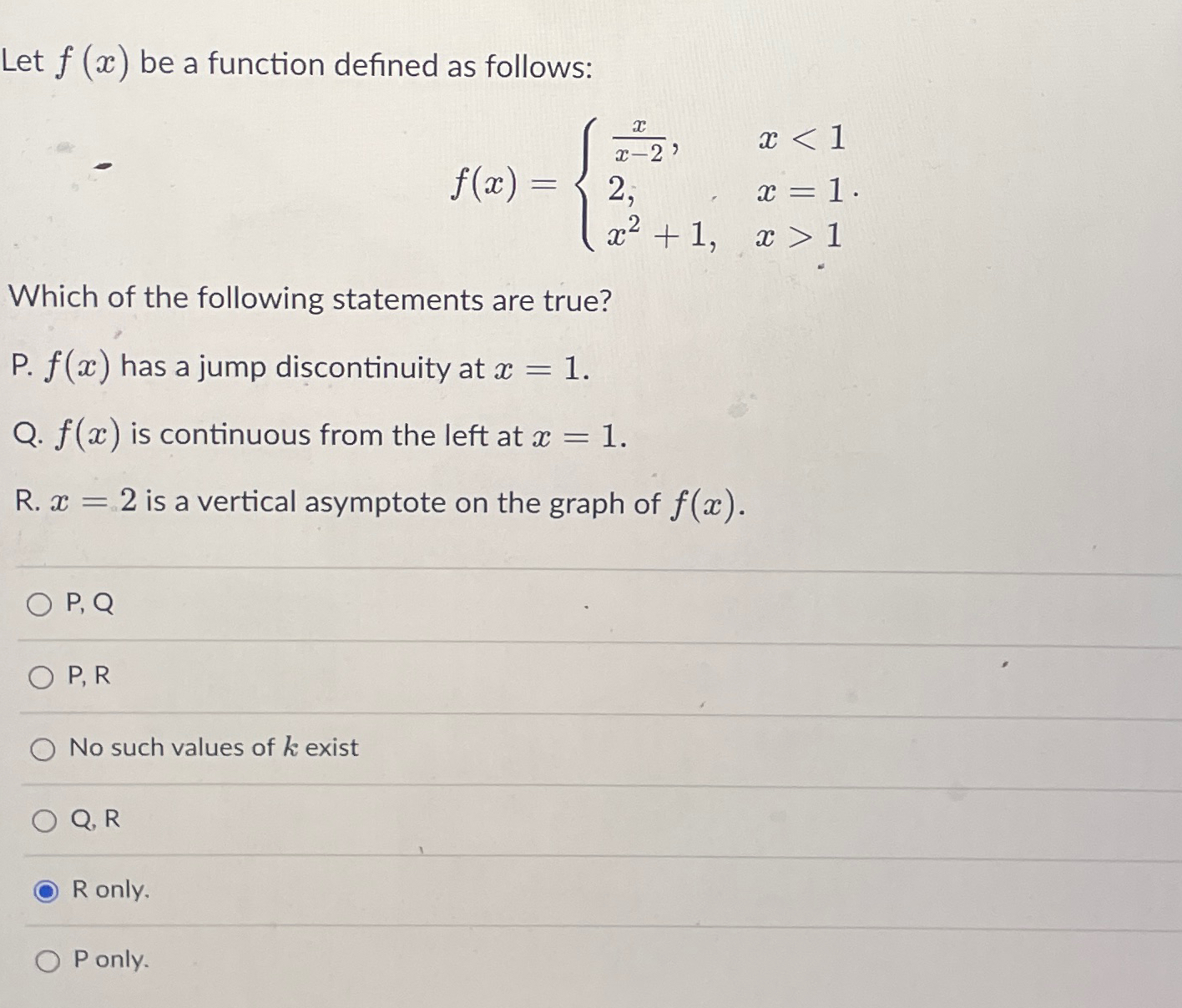 Solved Let f(x) ﻿be a function defined as | Chegg.com
