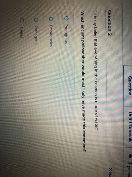 Solved Question Unit 1 Tutorials If you need Question 2 Ma | Chegg.com