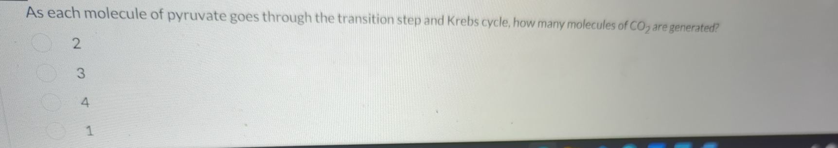 Solved As each molecule of pyruvate goes through the | Chegg.com