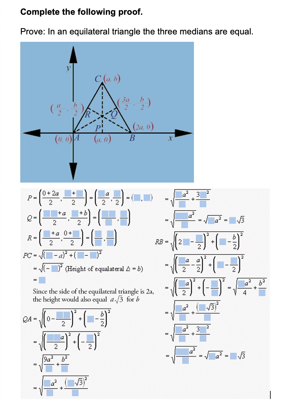 Solved Complete the following proof.Prove: In an | Chegg.com