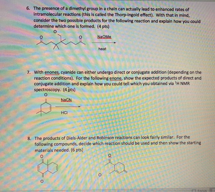 Solved 6. The presence of a dimethyl group in a chain can | Chegg.com