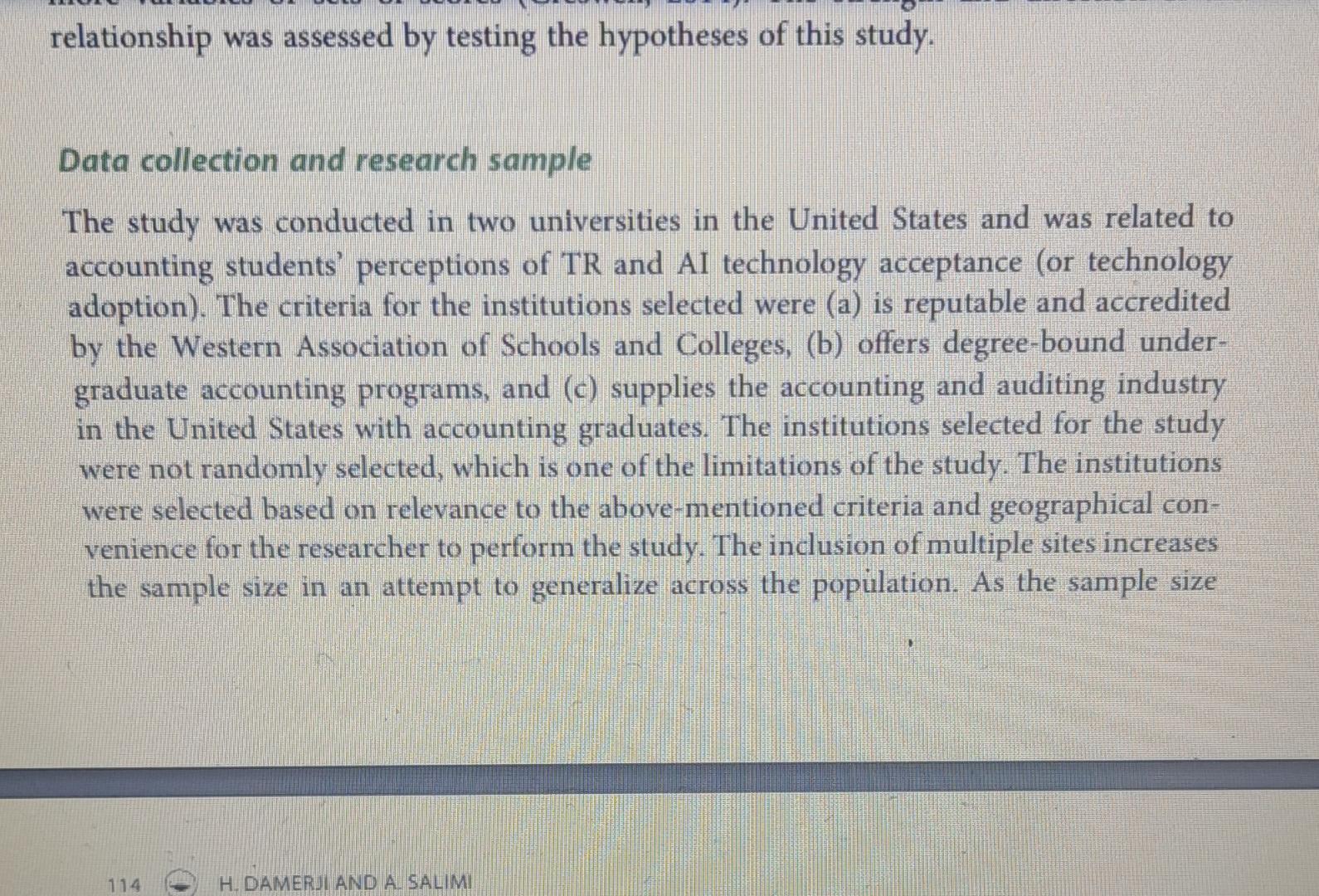 identify the data collection methods used in each | Chegg.com