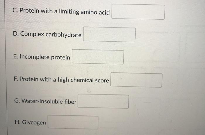 Solved Use The Word Bank Below To Fill In ONE 1 Good Food Chegg
