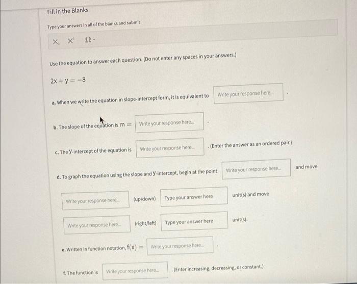 Solved Fill in the Blanks Type your answers in all of the | Chegg.com