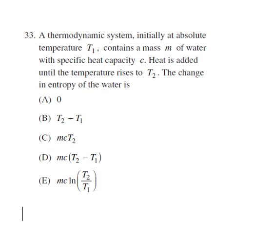 Solved A thermodynamic system, initially at | Chegg.com
