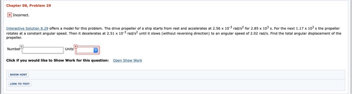 Solved Chapter 08, Problem 29 x Incorrect Interactive | Chegg.com