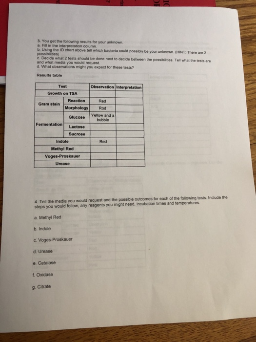 Solved Prelab Exercises for Unknown Labs 1. List the first | Chegg.com