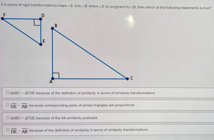Solved if a series of rigid transfornations maps