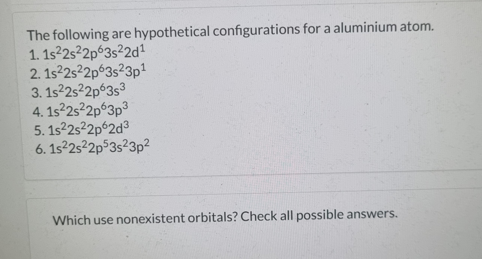 Solved The following are hypothetical configurations for a | Chegg.com