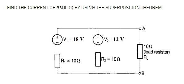 Solved FIND THE CURRENT OF RL(100) BY USING THE | Chegg.com