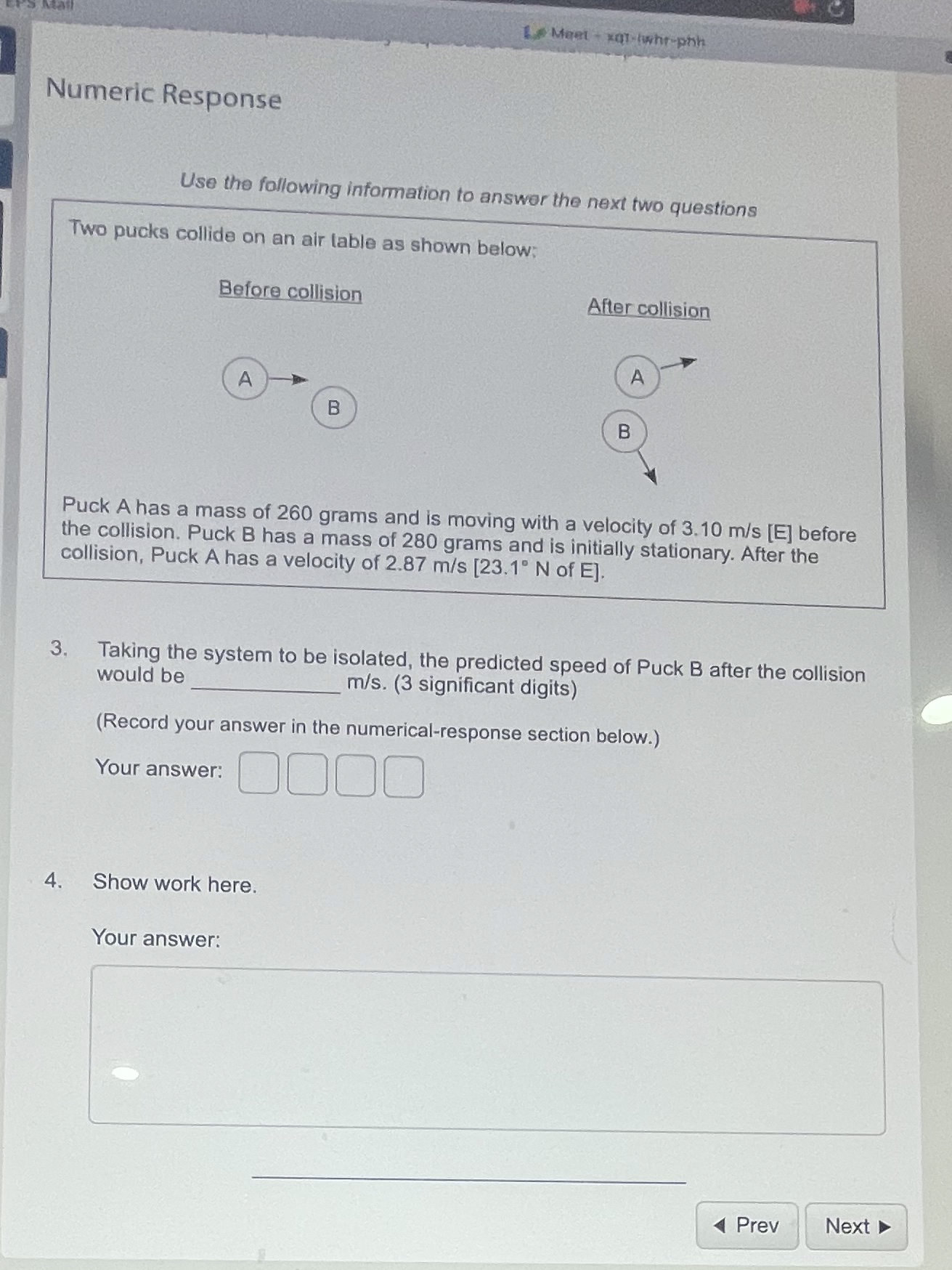 Solved Numeric ResponseUse the following information to | Chegg.com