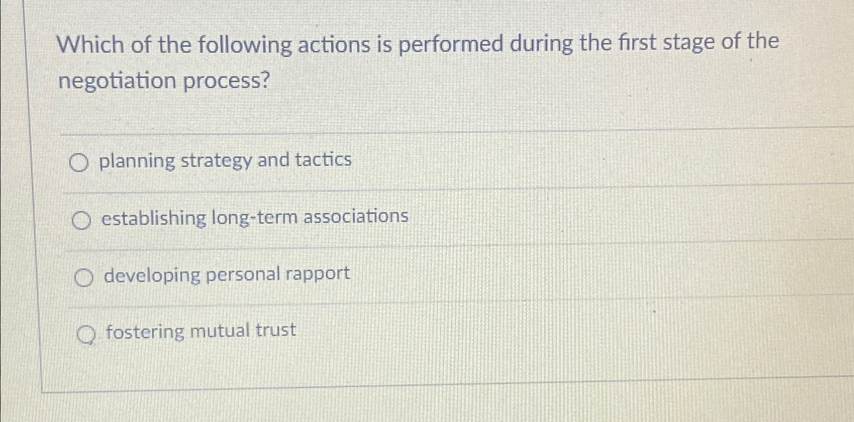 Solved Which of the following actions is performed during | Chegg.com